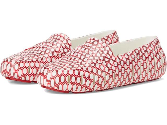 (取寄) フローファ レディース ポッシュ ドライバ プリント Floafers women Posh D Print White Hex/Red