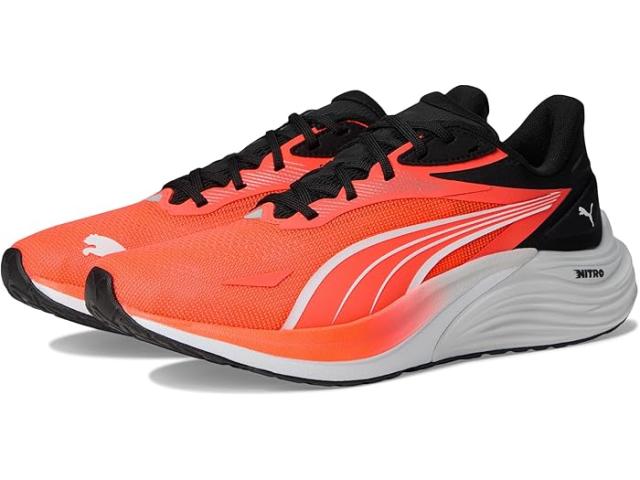 (取寄) プーマ メンズ エレクトリファイ ニトロ 4 ランニング シューズ PUMA men Electrify Nitro 4 Running Shoes Glowing Red/Puma White/Feather Gray