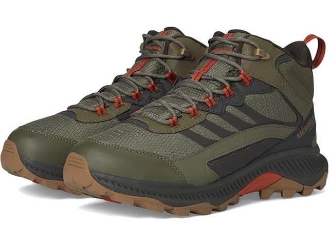 (取寄) メレル メンズ スピード ストライク 2 ミッド ウォータープルーフ Merrell men Speed Strike 2 Mid Waterproof Olive