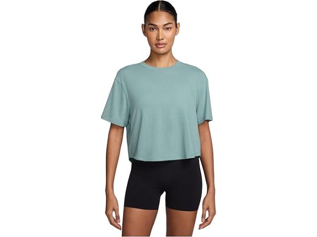 (取寄) ナイキ レディース ワン リラックスド-フィット ドライ-フィット クロップド ショートスリーブ トップ Nike women One Relaxed Dri-fit Cropped Short-sleeve Top Cannon