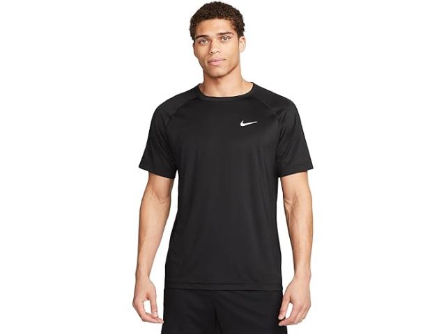 (取寄) ナイキ メンズ レディ ドライ-フィット ショート スリーブ フィットネス トップ Nike men Ready Dri-FIT Short Sleeve Fitness Top Black/Cool Grey/White