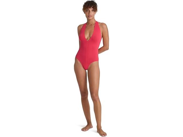 (取寄) コマンドー レディース バレエ ボディ ディープ ホルター ボディスーツ Commando women Ballet Body Deep Punge Halter Bodysuit Watermelon