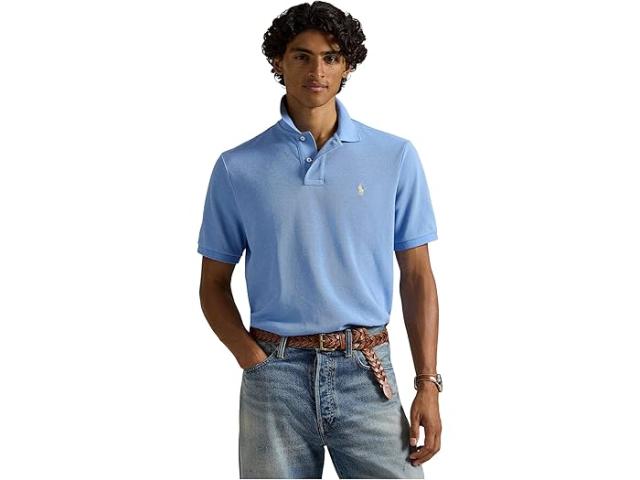 (取寄) ラルフローレン メンズ クラシック フィット メッシュ ポロ シャツ Polo Ralph Lauren men Classic Fit Mesh Polo Shirt Bristol Blue