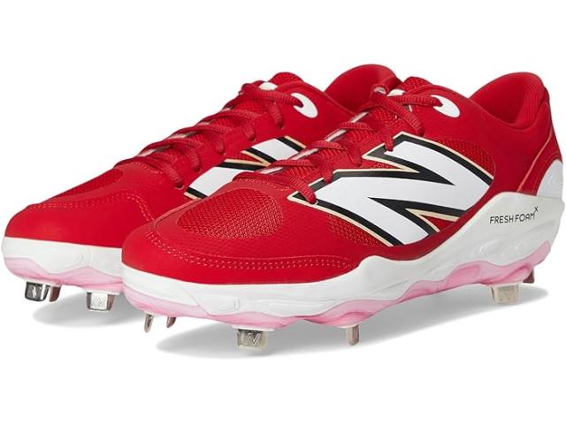 (取寄) ニューバランス メンズ フレッシュ フォーム X ベースボール クリーツ New Balance men Fresh Foam X 3000v7 Baseball Cleats Team Red/White
