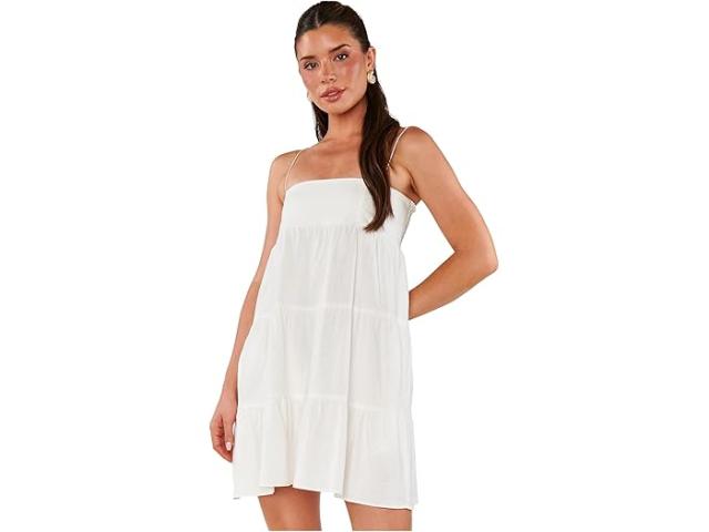(取寄) ショウ ミー ユア ムームー レディース ウー ミニ ドレス Show Me Your Mumu women Ooo Mini Dress White Linen