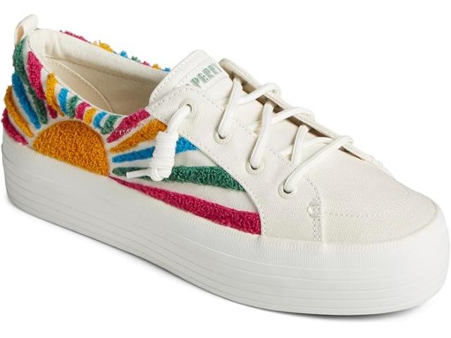 (取寄) スペリー レディース クレスト ヴィーブ プラットフォーム Sperry women Crest Vibe Platform White