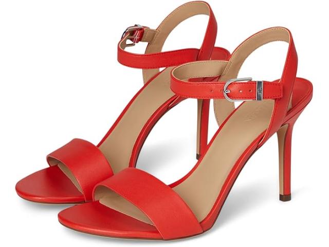 (取寄) ローレン ラルフローレン レディース グウェン ナッパ レザー サンダル Lauren Ralph Lauren women Gwen Nappa Leather Sandals Bright Vermilion