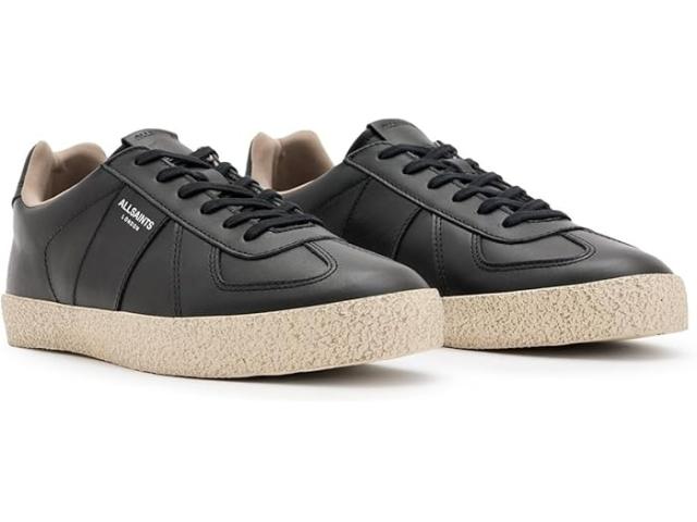 (取寄) オールセインツ メンズ レザー ロー トップ AllSaints men Jaimee Leather Low Top Black/White