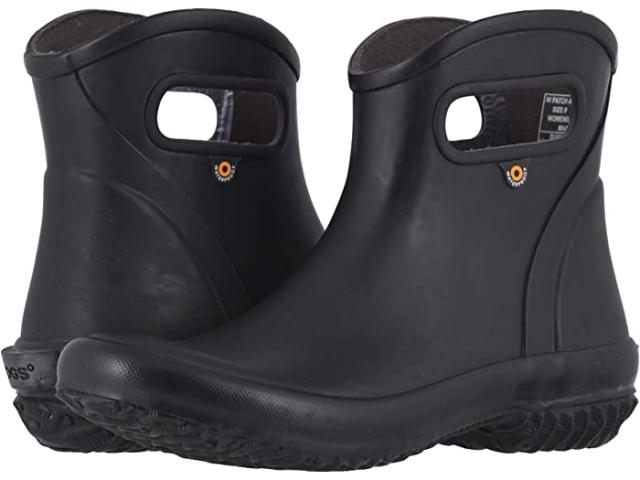 (取寄) ボグス レディース パッチ アンクル ブーツ ソリッド Bogs women Patch Ankle Boot Solid Black