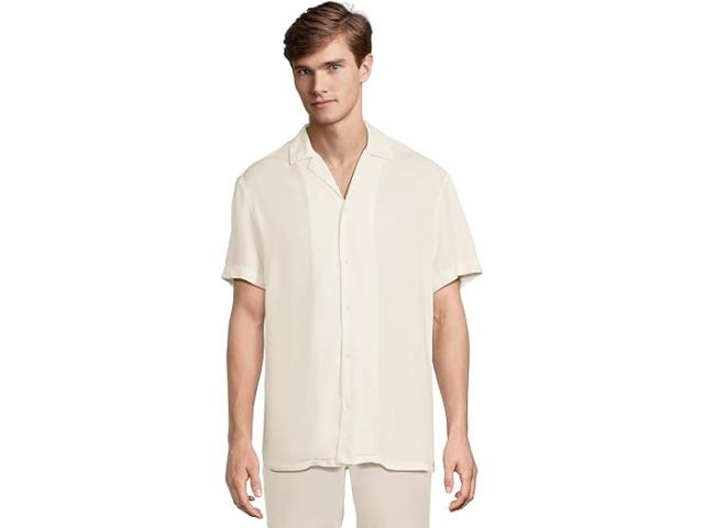 (取寄) チャビーズ メンズ ザ アイボリー ロータス (レーヨン サンデイ Chubbies men The Ivory Lotus (Rayon Sunday Shirt) Off White - Solid