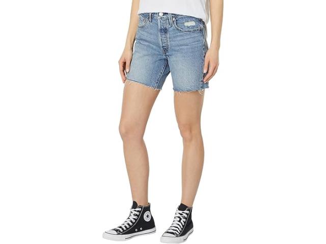 (取寄) リーバイス プレミアム レディース 501 ミッド タイ ショーツ Levi's Premium women 501 Mid Thigh Shorts Odeon