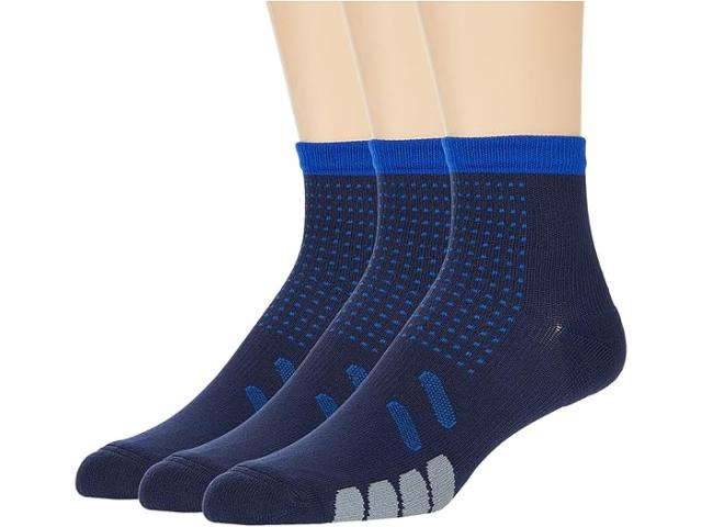 (取寄) ユーロソックス バイク クオーター コンプレッション 3-パック Eurosock Bike Quarter Compression 3-Pack Navy