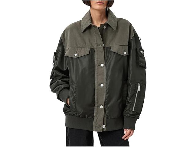 (取寄) オールセインツ レディース ヴェリティ ボンバー AllSaints women Verity Bomber Khaki Green