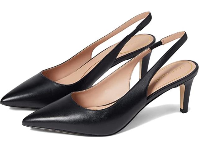 (取寄) コールハーン レディース ヴァンダム スリング ポンプ 65 Cole Haan women  Vandam Sling Pump 65 Black Leather