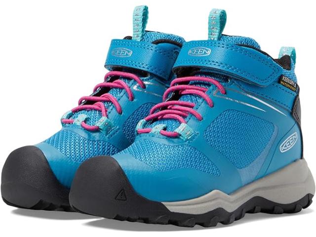 (取寄) キーン キッズ ガールズ ワンドゥーロ ミッド ウォータープルーフ (トドラー/リトル キッド) KEEN Kids girls KEEN Kids Wanduro Mid Waterproof (Toddler/Little Kid) Fjord Blue/Fuchsia Purple