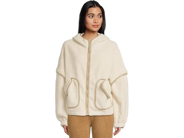 (取寄) アグ レディース マリエラ アグフラフ ジップ ブーディ UGG women Mariella Uggfluff Zip Hoodie Cream