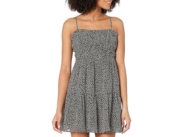 (取寄) メイドウェル レディース アンバー カミ ソフィア ミニ ドレス - プリント Madewell women Amber Cami Sophia Mini Dress - Print True Black
