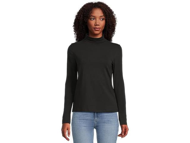 (取寄) パクト レディース ラグゼ ストレッチ ジャージ スリム タートルネック PACT women Luxe Stretch Jersey Slim Turtleneck Black