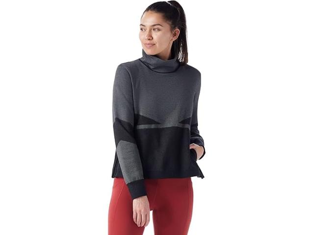 (取寄) スマートウール レディース イントラニット メリノ フリース プルオーバー Smartwool women Intraknit Merino Fleece Pullover Black