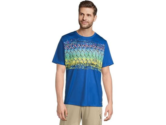 (取寄) コロンビア メンズ ターミナル タックル パフォーマンス フィッシング ギア X ベントレー ショート スリーブ Columbia men Terminal Tackle PFG X Bentley Short Sleeve Vivid Blue/PFG Bentley Tarpon Scales