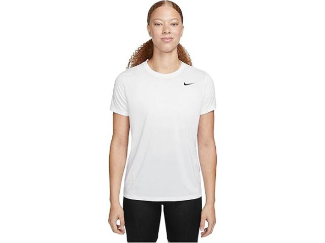 (取寄) ナイキ レディース ドライ-フィット リラックスド-フィット ショート スリーブ T-シャツ Nike women Dri-FIT Relaxed Short Sleeve T-shirt White/Black