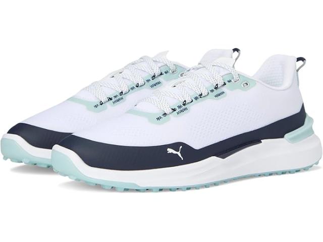 (取寄) プーマ ゴルフ メンズ イグナイト エレベート X PUMA Golf men Ignite Elevate X Puma White/Deep Navy/Modern Mint