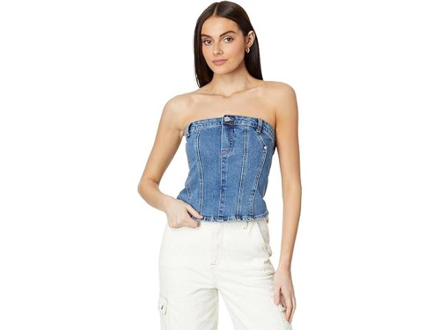 (取寄) ブランクニューヨーク レディース オウン イット デニム バスター イン ブルー Blank NYC women Own It Denim Bustier in Blue Blue