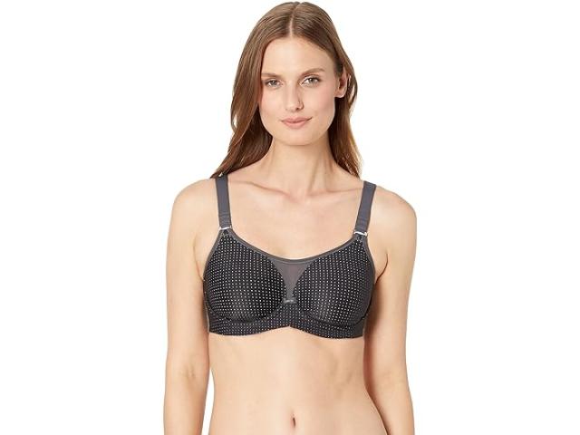 (取寄) アニータ レディース パフォーマンス ワイヤーX マキシマム サポート スポーツ ブラ Anita women  Performance WireX Maximum Support Sports Bra Black/Anthracite