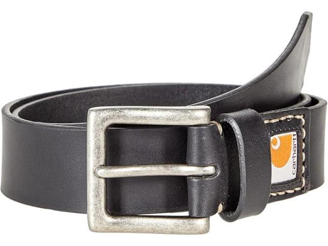 (取寄) カーハート サドル レザー ベルト Carhartt Saddle Leather Belt Black/Nickel Roller Finish
