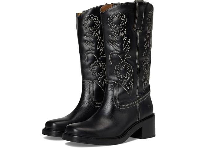 (取寄) フライ レディース ケイト デコ ステッチ Frye women Kate Deco Stitch Black