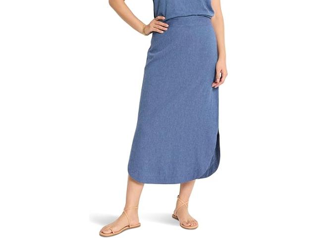 (取寄) ニックゾー レディース ルンバ リネン ディップ スカート NIC+ZOE women Rumba Linen Dip Skirt Blue Mix