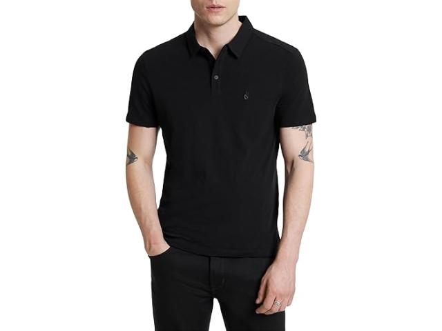 (取寄) ジョン バルベイトス メンズ ビクター ポロ John Varvatos men VICTOR POLO Black