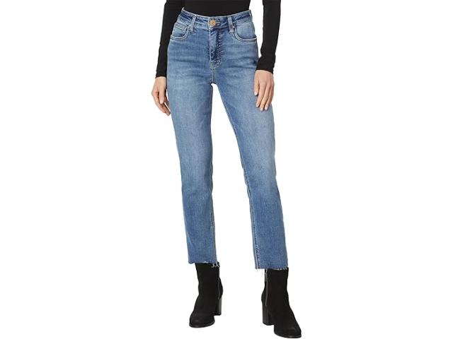 (取寄) カット フロム ザ クロス レディース レイチェル ハイ ライズ ファブ AB マム ロー ヘム ロング インシーム KUT from the Kloth women Rachael High Rise Fab Ab Mom Raw Hem Long Inseam Exalted