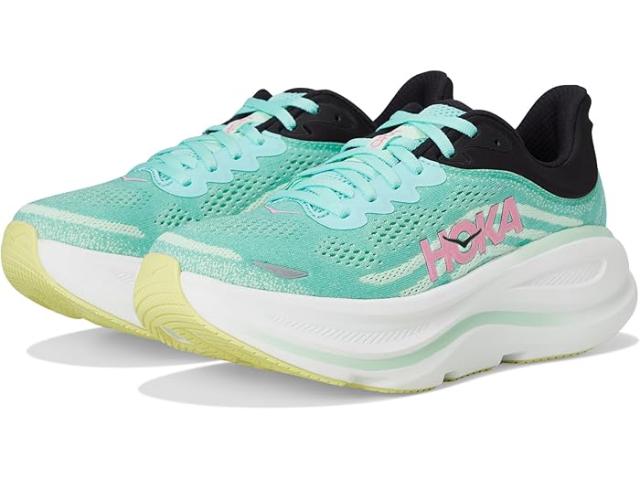 (取寄) ホカオネオネ レディース ボンダイ 9 Hoka women Bondi 9 Blue Spark/Mint Fluorite