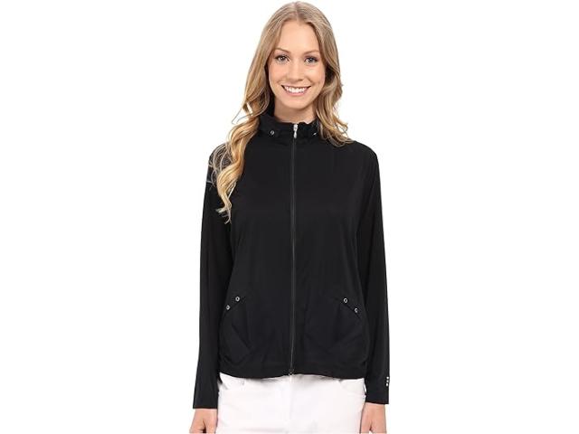(取寄) ジェイミー サドック レディース サンセンス ライトウェイト ジャケット Jamie Sadock women Jamie Sadock Sunsense Lightweight Jacket Jet Black