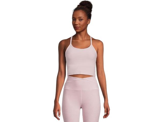 (取寄) ビヨンドヨガ レディース スペースダイ スリム レイサーバック クロップド タンク Beyond Yoga women Spacedye Slim Racerback Cropped Tank Blush Blooms Heather