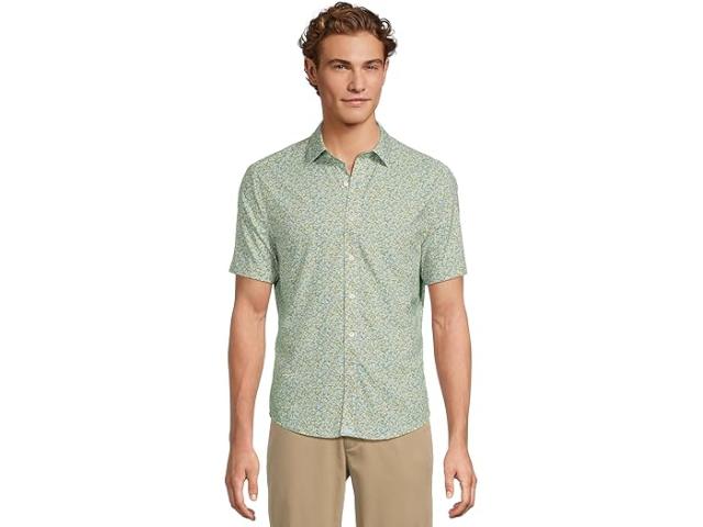 (取寄) アンタックイット メンズ パフォーマンス ショート スリーブ シャツ UNTUCKit men Performance Short Sleeve Yorke Shirt Yellow