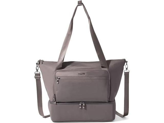 (取寄) バッガリーニ レディース パーク アベ オーバーナイト トート Baggallini women Park Ave Overnight Tote Smoke Twill