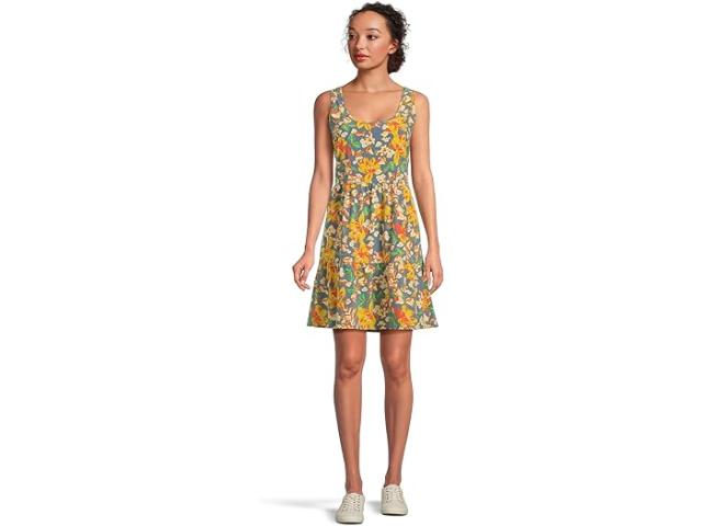 (取寄) トードアンドコー レディース サンキスド サンサーナ スリーブレス ドレス Toad&Co women Sunkissed Sunsana Sleeveless Dress Pacific Blue Tulip Print