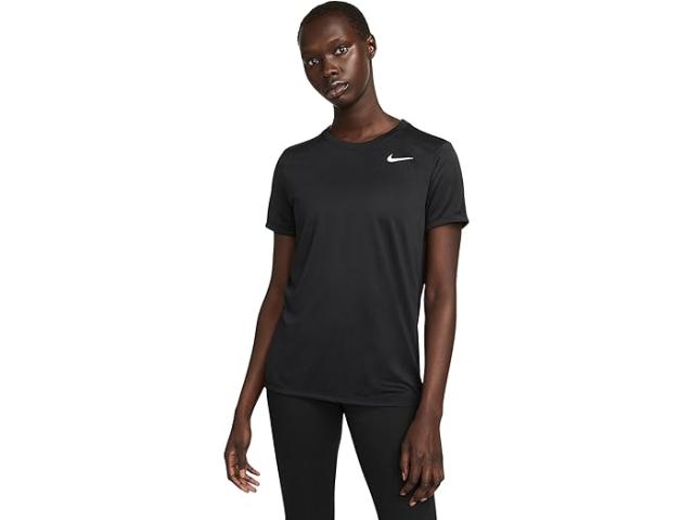 (取寄) ナイキ レディース ドライ-フィット リラックスド-フィット ショート スリーブ T-シャツ Nike women Dri-FIT Relaxed Short Sleeve T-shirt Black/White