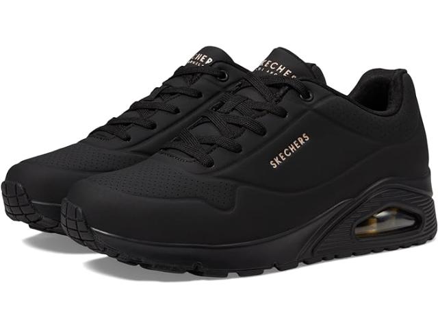 (取寄) スケッチャーズ レディース ウノ - スタンド オン エアー SKECHERS women SKECHERS Uno - Stand On Air Black/Black