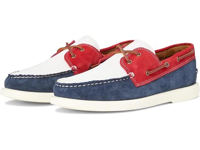 (取寄) アレンエドモンズ メンズ パナマ ボート シューズ Allen Edmonds men Panama Boat Shoes Red/White/Blue Leather