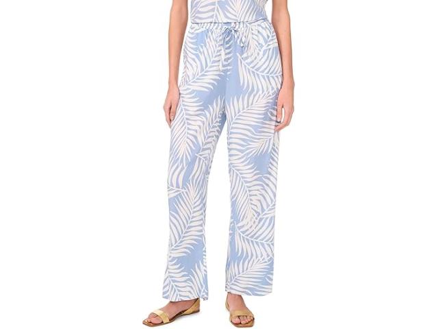 (取寄) ヴィンスカムート レディース ワイド レッグ エラスティック パンツ ウィズ ドローストリング Vince Camuto women Wide Leg Elastic Pants With Drawstring Lake Breeze 1