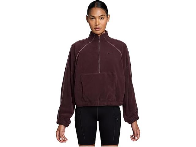 (取寄) ナイキ レディース ワン ハーフ-ジップ トップ ポラール スペシャル Nike women One Thermo-FIT Half-Zip Top Polar Special Burgundy Crush/Burgundy Ash