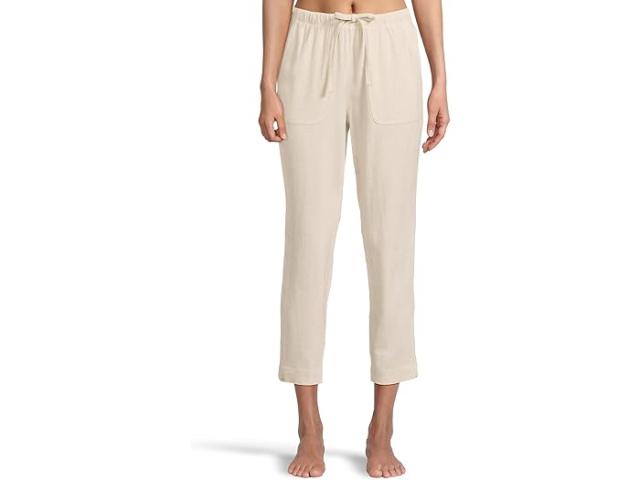(取寄) ベアフットドリームス レディース リネン ブレンド パンツ Barefoot Dreams women Linen Blend Pant He Bisque