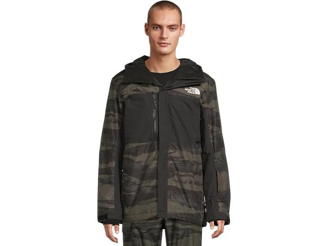 (取寄) ノースフェイス メンズ フリーダム インサレーテッド ジャケット プリント The North Face men Freedom Insulated Jacket Print New Taupe Green Edge Of Light Print/Tnf Black