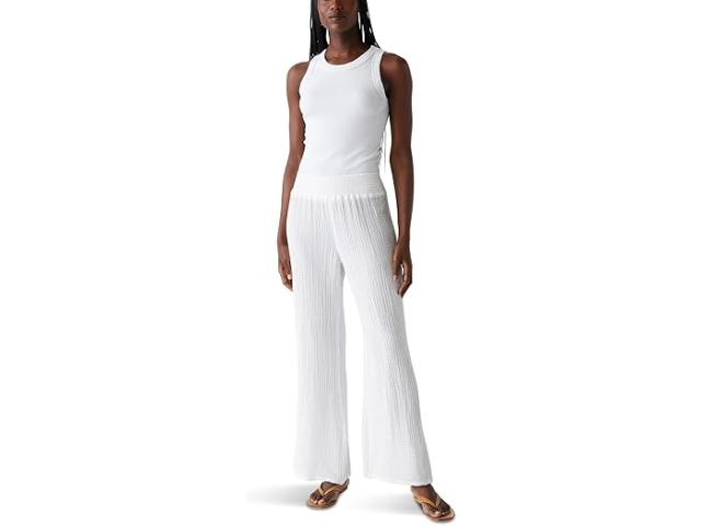 (取寄) マイケル スターズ レディース スージー スモック ウェスト パンツ Michael Stars women Susie Smocked Waist Pants White