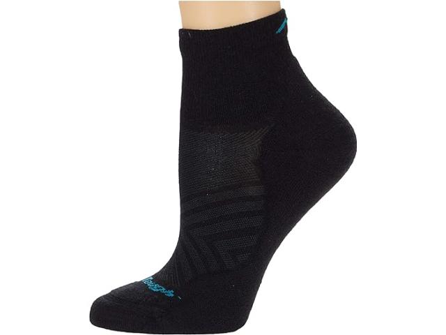 (取寄) ダーンタフバーモント レディース ラン 1/4 ウルトラ-ライトウエイト ウィズ クッション Darn Tough Vermont women Darn Tough Vermont Run 1/4 Ultra-Lightweight with Cushion Black