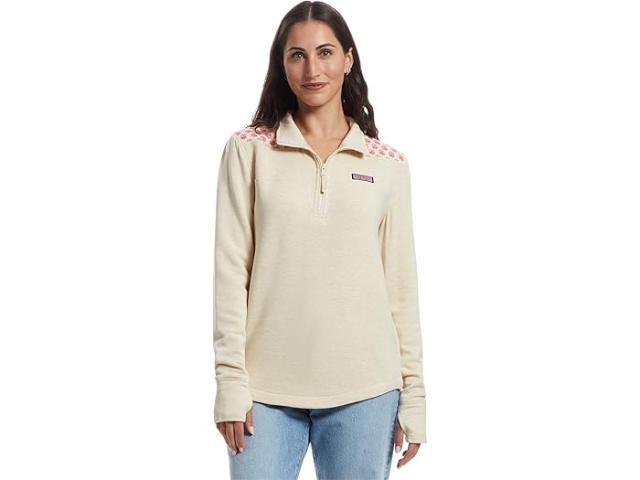 (取寄) ヴィンヤードヴァインズ レディース ドリームクロス シェップ シャツ Vineyard Vines women Dreamcloth Shep Shirt Oatmeal Heather/Avi Block Print