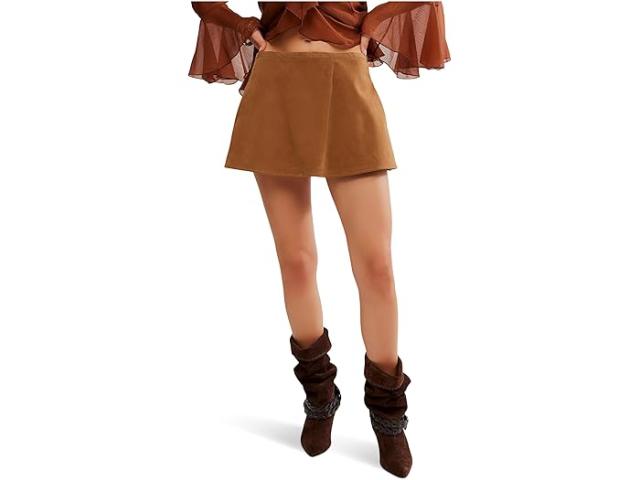 (取寄) フリーピープル レディース ウィー ザ フリー パラダイス ファウンド スエード スコート Free People women We The Free Paradise Found Suede Skort Caramel Cafe